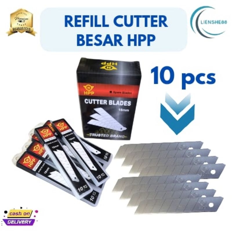 Jual REFIL CUTTER / ISI KATER BESAR HPP 10 PCS | Shopee Indonesia