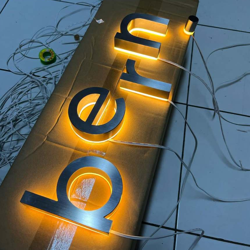 Jual Huruf Timbul Galvanis 3 Dimensi LED Nyala Backlight dan Custom ...