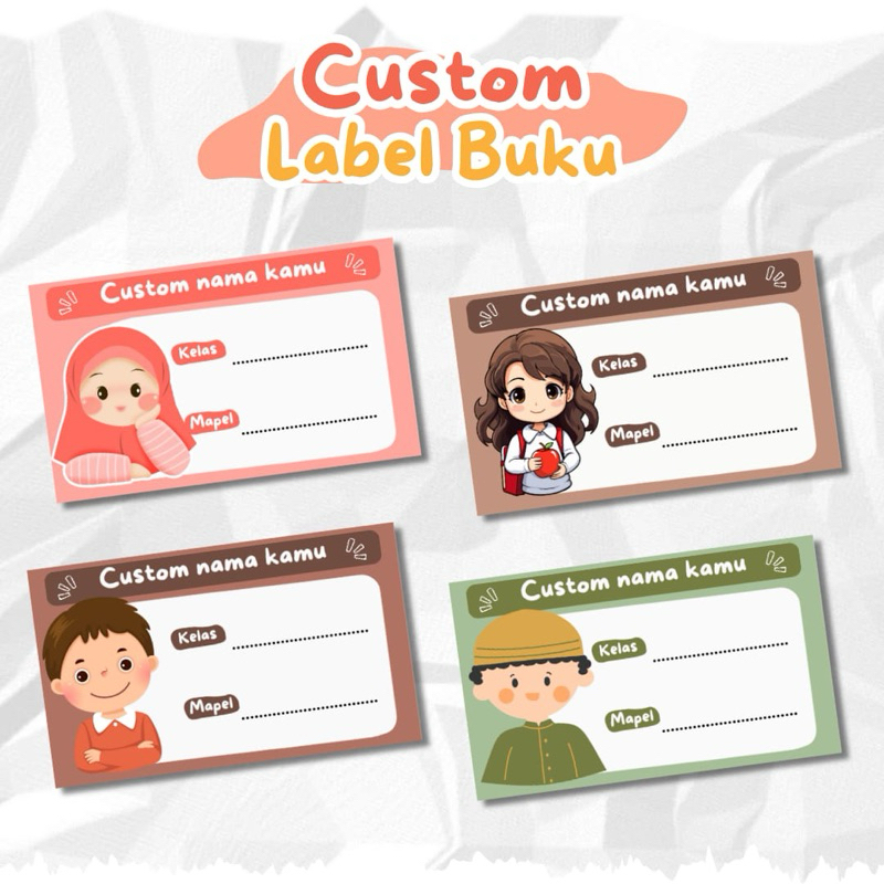 Jual Isi 20 Stiker Mapel - Label Buku Pelajaran Sekolah - Stiker mata ...