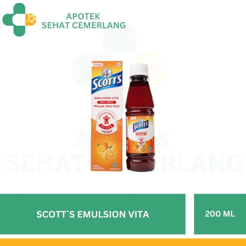 Jual ScottS Emulsion Vita Orange Suplemen Kesehatan Otak Dan ...