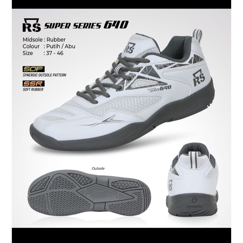 Jual Sepatu Badminton RS Super Series 640 - RS SS 640 - RS 640 Original ...
