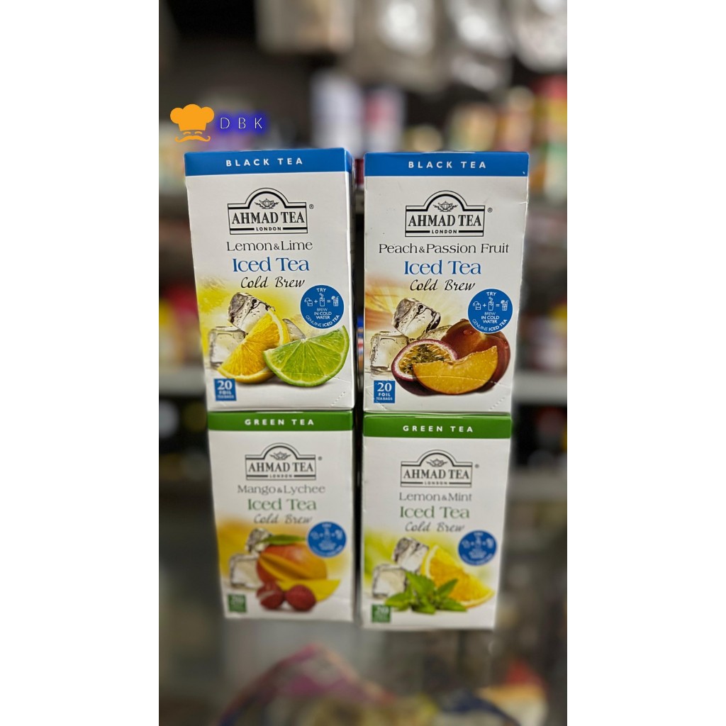 Jual Ahmad Tea 20 tea bag COLD BREW ICE TEA series lemon lime peach ...