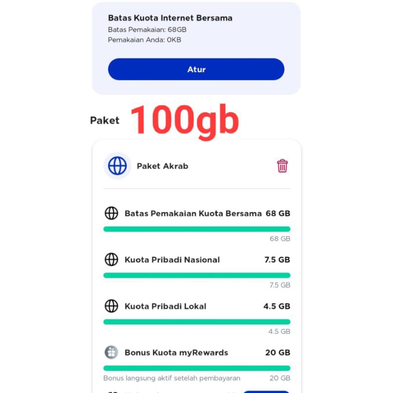 Jual PROMO PAKET XL AXIS LIVE ON DAN XL PRIORITAS 100GB 110RB | Shopee ...