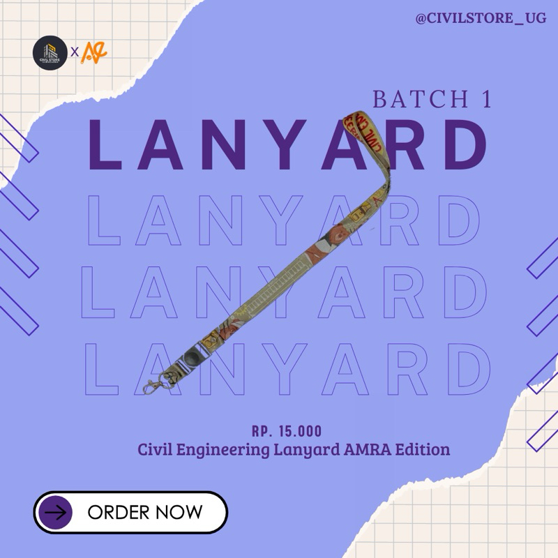 Jual Lanyard Civil Engineering AMRA Edition | Shopee Indonesia