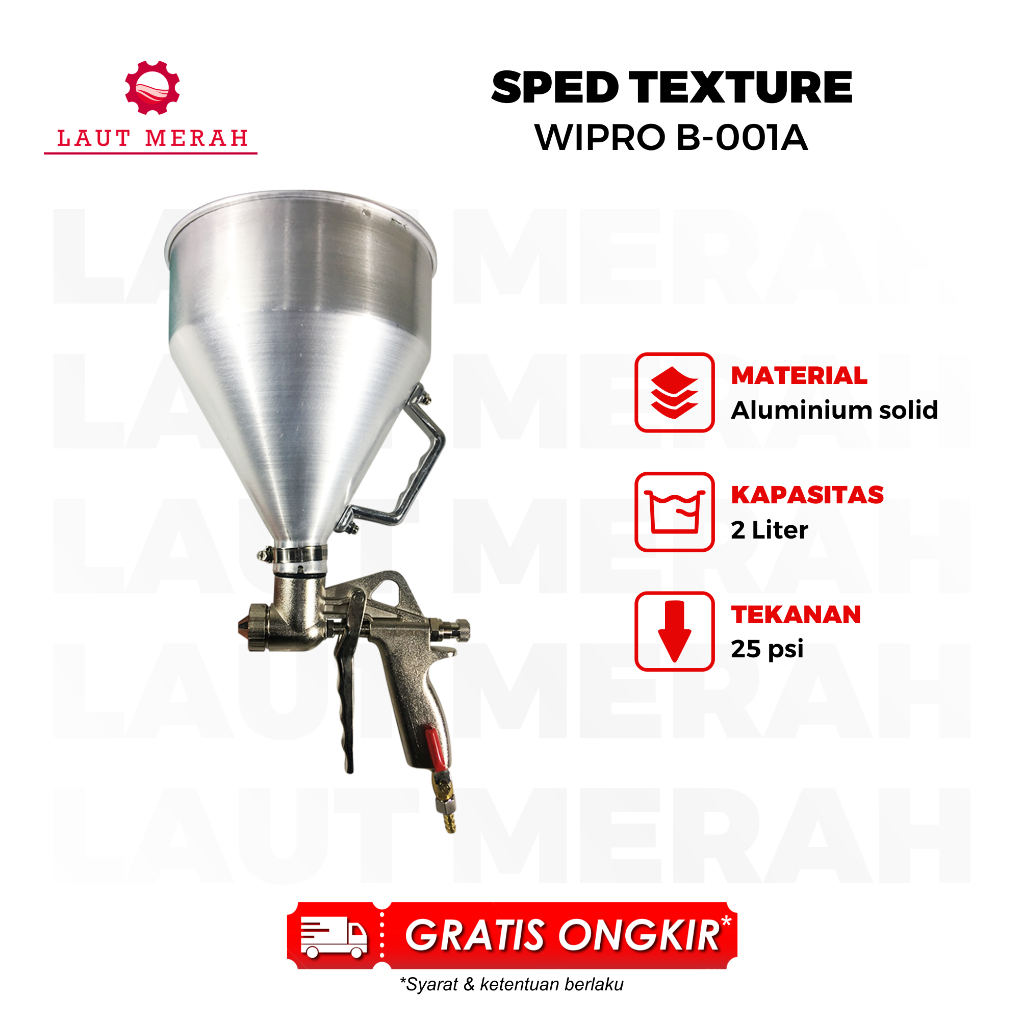 Jual Wipro B-001A / Alat Spet Cat Texture / Semprot Cat / Spray Gun ...