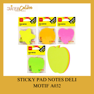 Jual Sticknote Sticky Pad Notes Deli Motif A032 | Shopee Indonesia