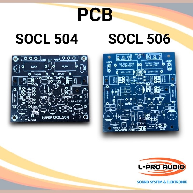 Jual PCB Driver power amplifier SOCL 504 dan 506 pertinak | Shopee Indonesia