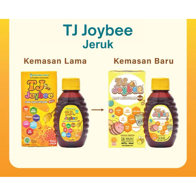 Jual Madu TJ Joybee Jeruk 100ml - Madu Multivitamin untuk anak | Shopee ...