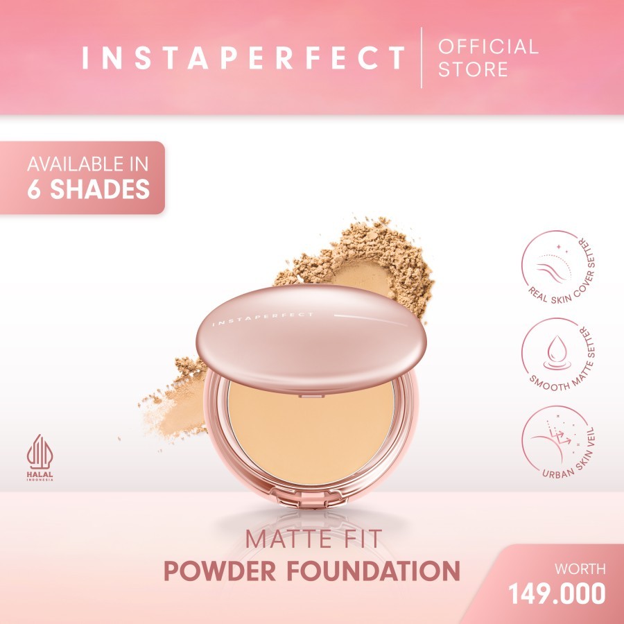 Jual Instaperfect Matte Fit Powder Foundation 13g - Bedak SPF 20 PA ...