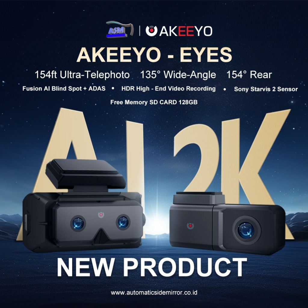 Jual DASHCAM AKEEYO - EYES TRIPLE 2K ULTRA TELEPHOTO | Shopee Indonesia