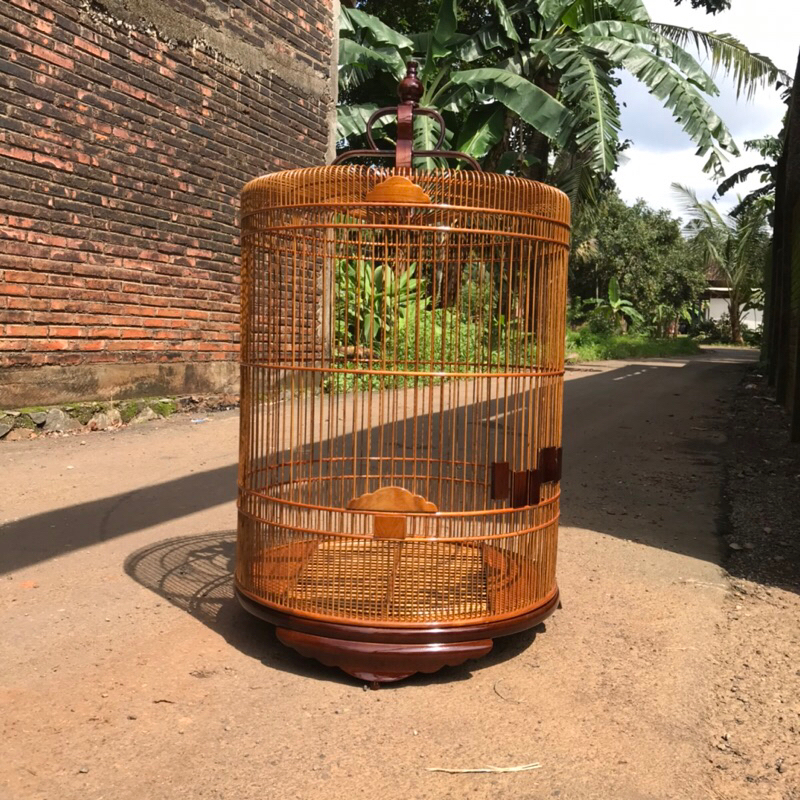 Jual Sangkar murai kayu jati no2 tebok ceper mahkota knokdown ruji ...