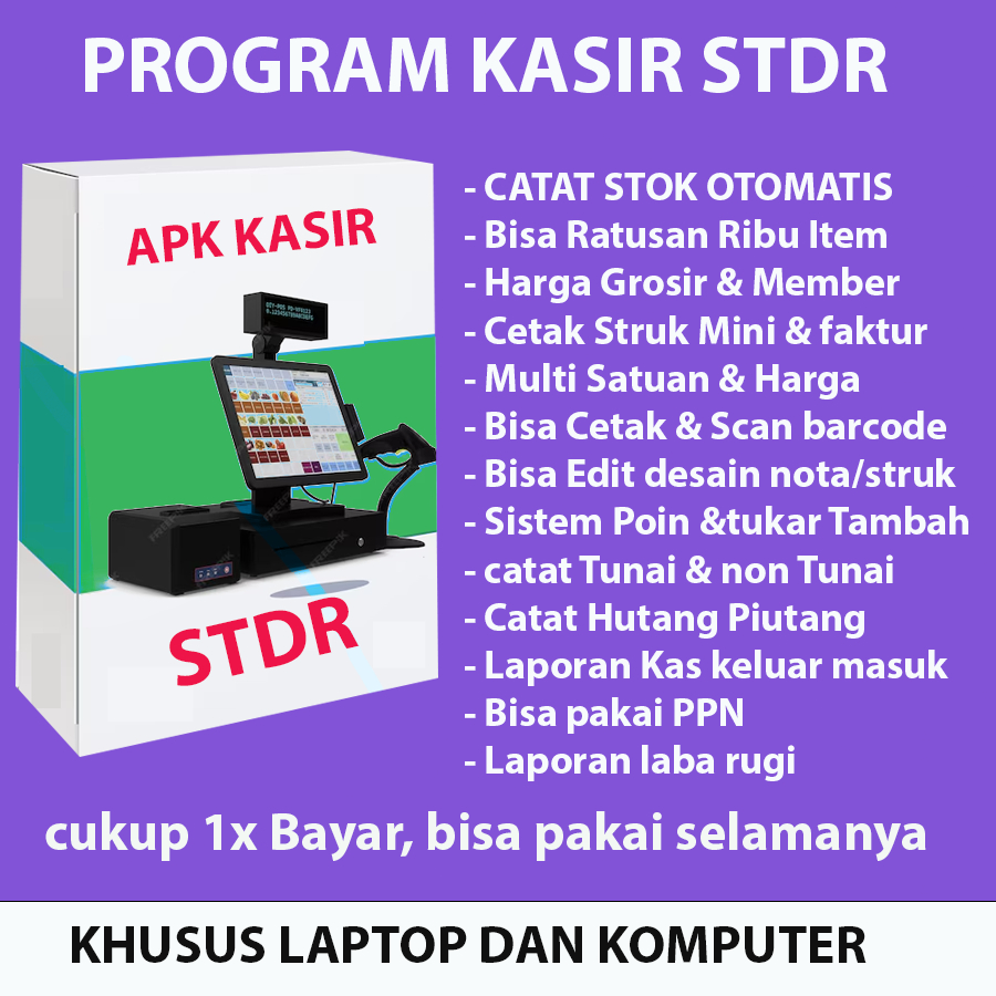 Jual APLIKASI PROGRAM KASIR VIPOS STanDaR untuk Toko dan Minimarket ...