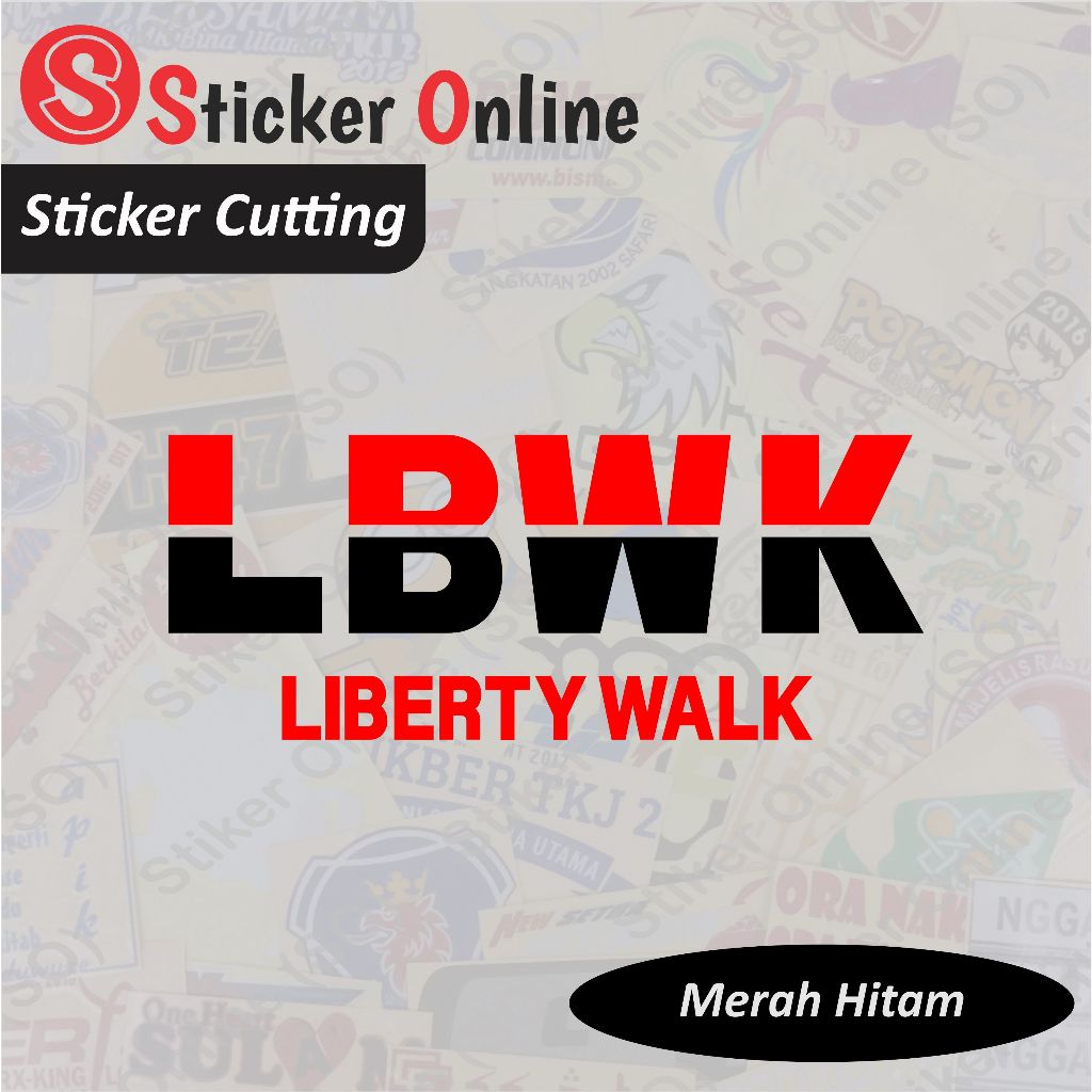 Jual Stiker LBWK Liberty Walk | Sticker Cutting LBWK Liberty Walk Motor ...