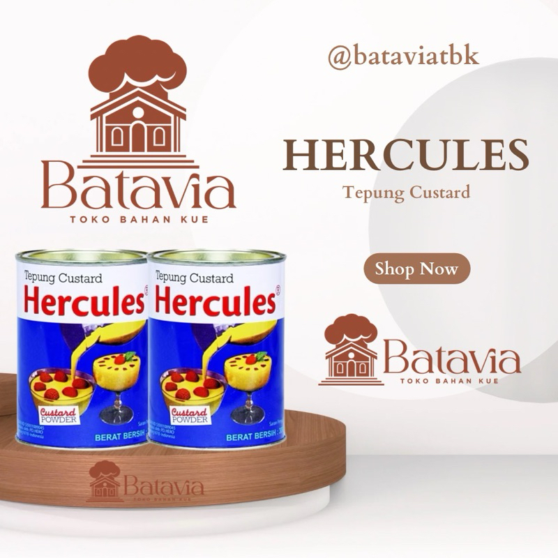 Jual Hercules Tepung Custard | Custard Hercules 300gr | Shopee Indonesia