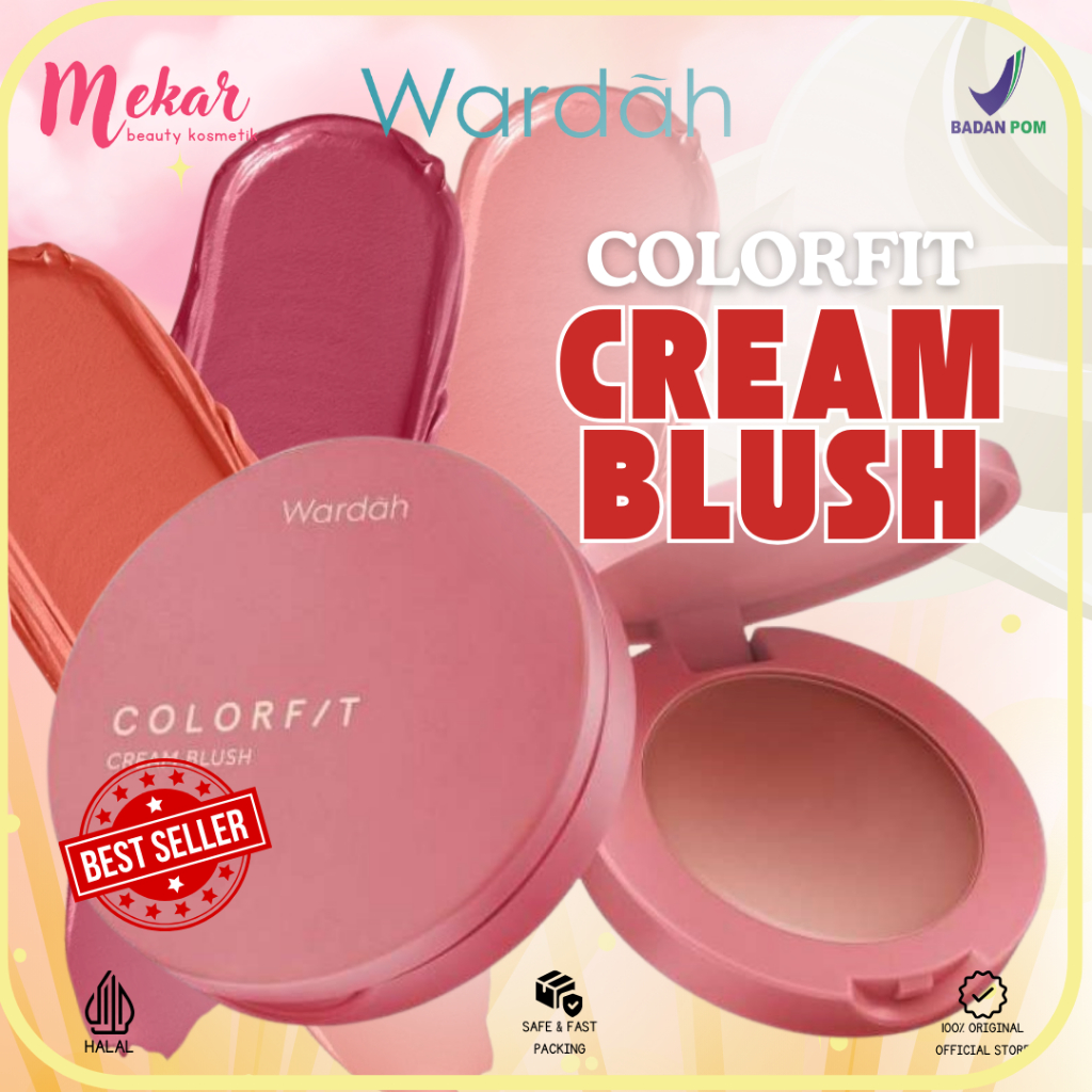 Jual WARDAH Colorfit Cream Blush 3GR| Blush On Cream Wardah | Blush On ...