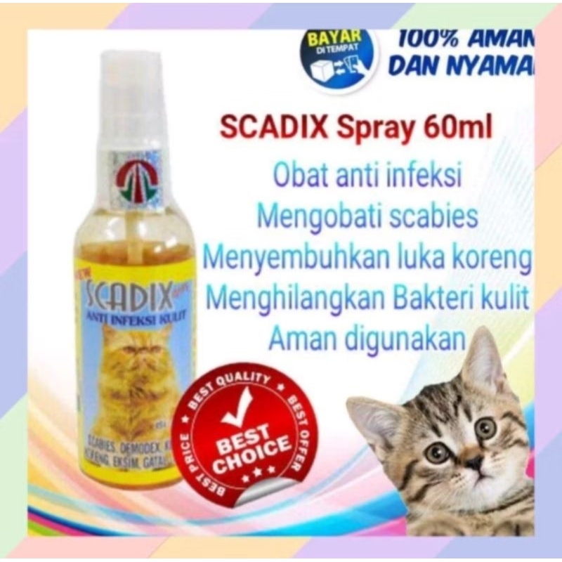 Jual scadix spray 60ml anti scabies obat scabies obat jamur obat kutu ...