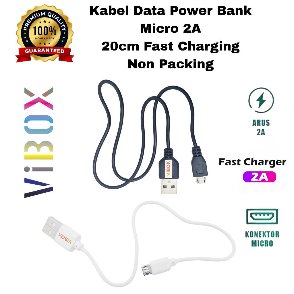 Jual Vibox Kabel Charger Micro USB pendek 20cm Universal Bluetooth ...