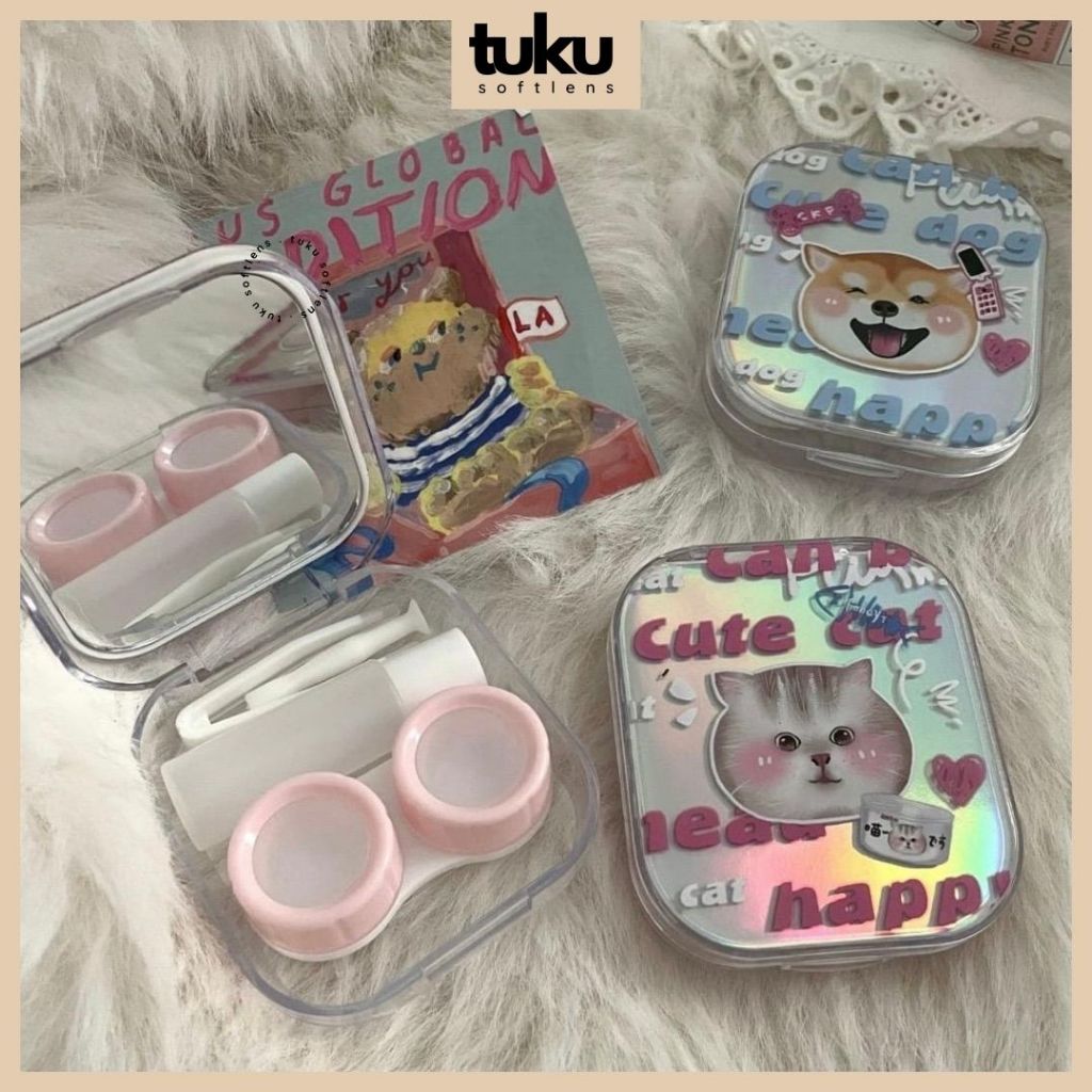Jual KOTAK HOLOGRAM DOG & CAT & BUTTERFLY / WARNA RANDOM / LENCASE ...