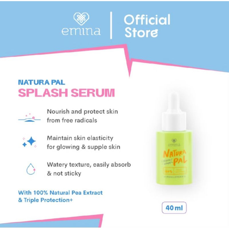 Jual Emina Natura Pal Splash Serum 40ml | Shopee Indonesia