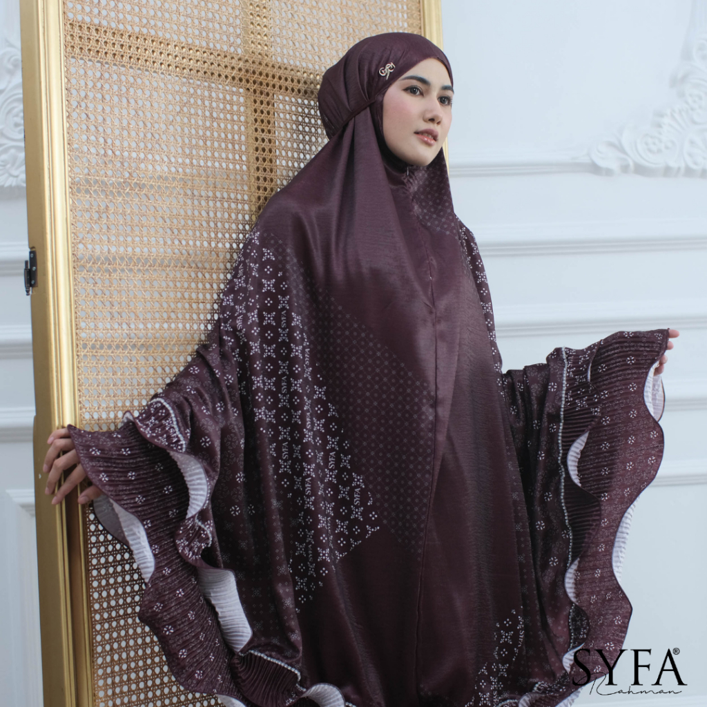 Jual Syfa Rahman - Mukena Dewasa Mewah Santorini Silk 2in1 Athina ...