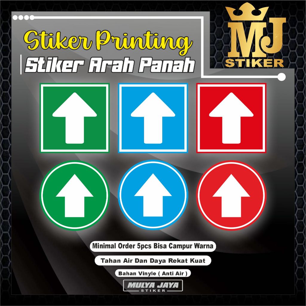 Jual Promo Mulya Jaya Stiker Panah / Stiker Arah Panah / Stiker Naik ...
