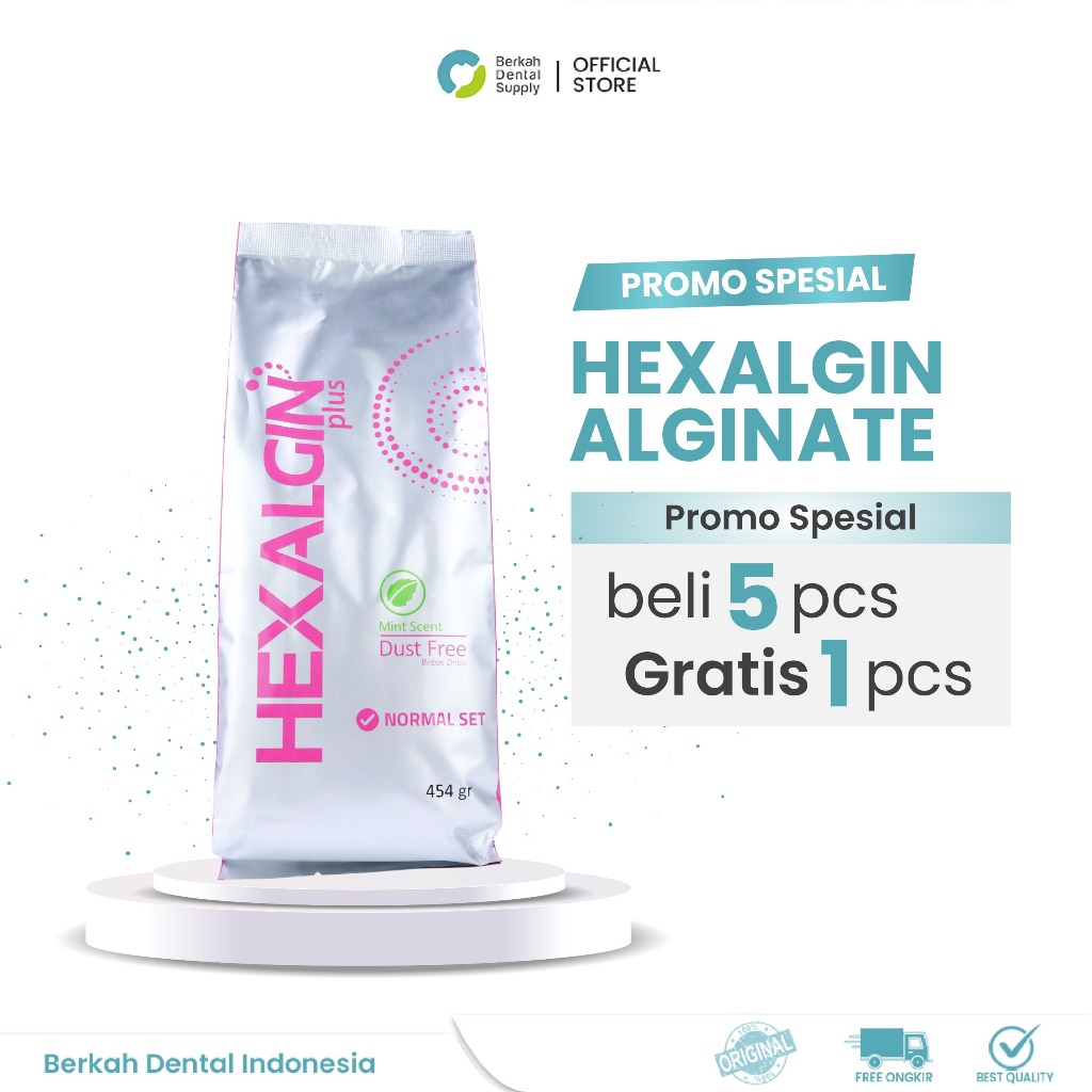 Jual Dental Alginate Hexalgin Plus Pink 454gr | Shopee Indonesia