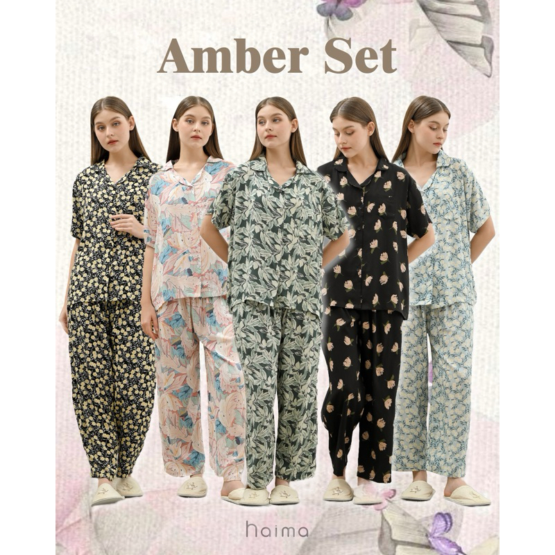 Jual HAIMA - AMBER SET ( pajamas - one set - piyama baju tidur rayon ...