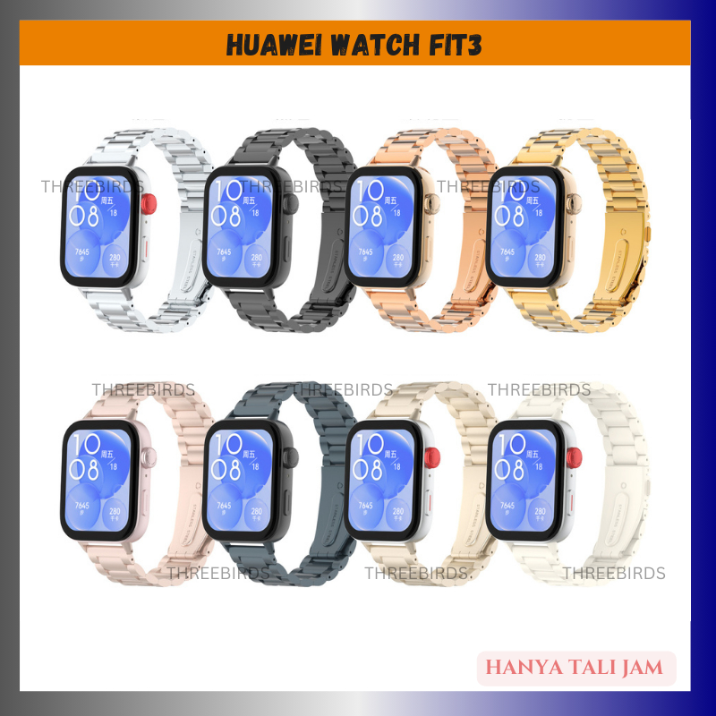 Jual Strap Huawei Watch FIT 3 Premium solid stainless steel strap With ...