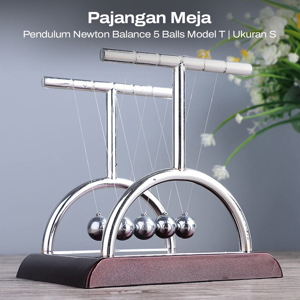 Jual Pajangan Meja Pendulum Newton Balance Balls 5 Ball - Brown | Shopee Indonesia
