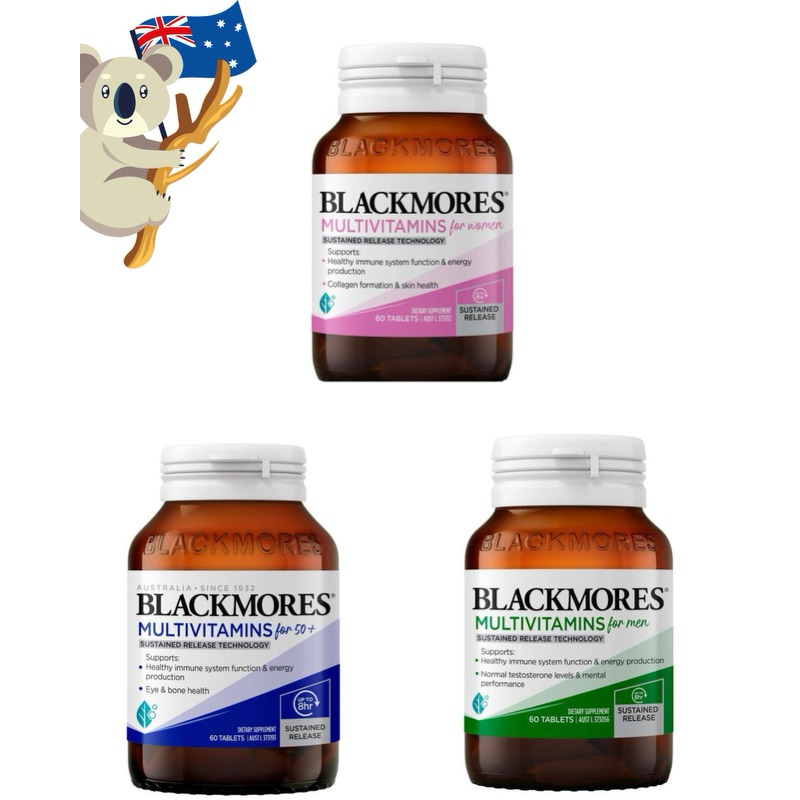 Jual Blackmores Multivitamin For Men’s/Woman’s/50+ Release Tablets 60 Pack | Shopee Indonesia