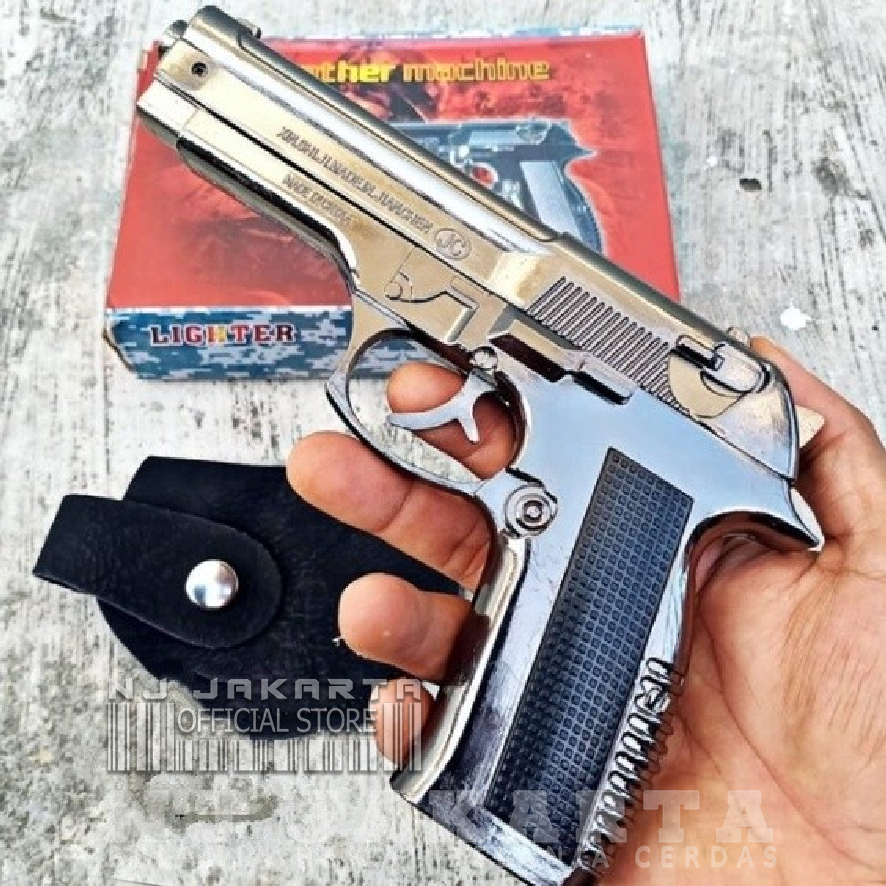 Jual KOREK API MODEL PISTOL BODI BESI BISA DIKOKANG ISI ULANG GAS JET ...