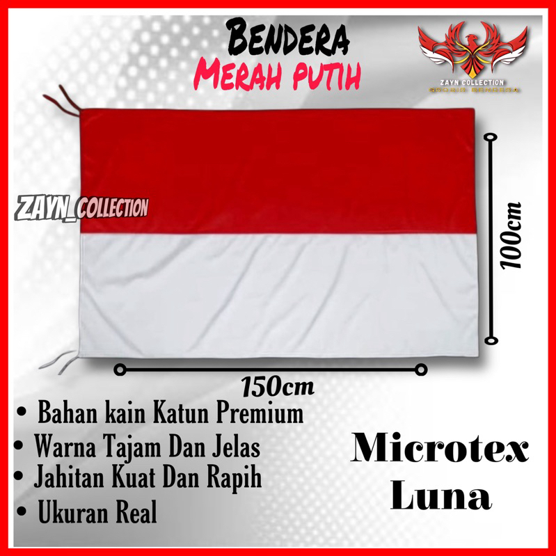 Jual BENDERA KATUN BENDERA MERAH PUTIH UKURAN 150x100 BESAR KATUN TEBAL ...
