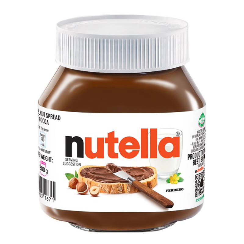Jual NUTELLA - NUTELLA HAZELNUT COCOA SPREAD 200g | Shopee Indonesia