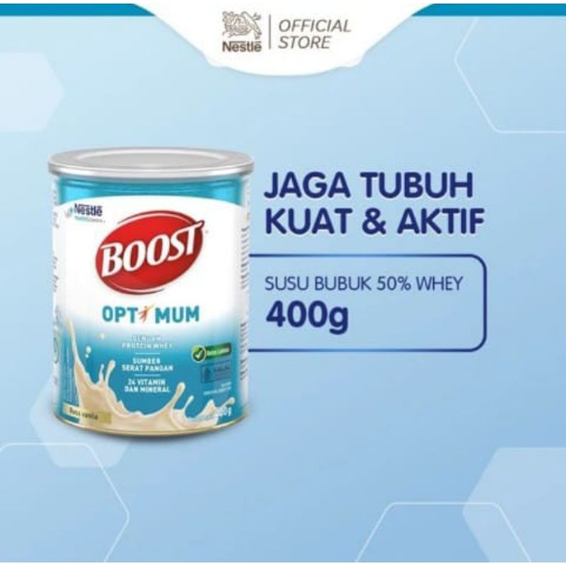 Jual Harga terbaik Nestle Boost optimum 400 gr (Exp Maret 2027) | Shopee Indonesia
