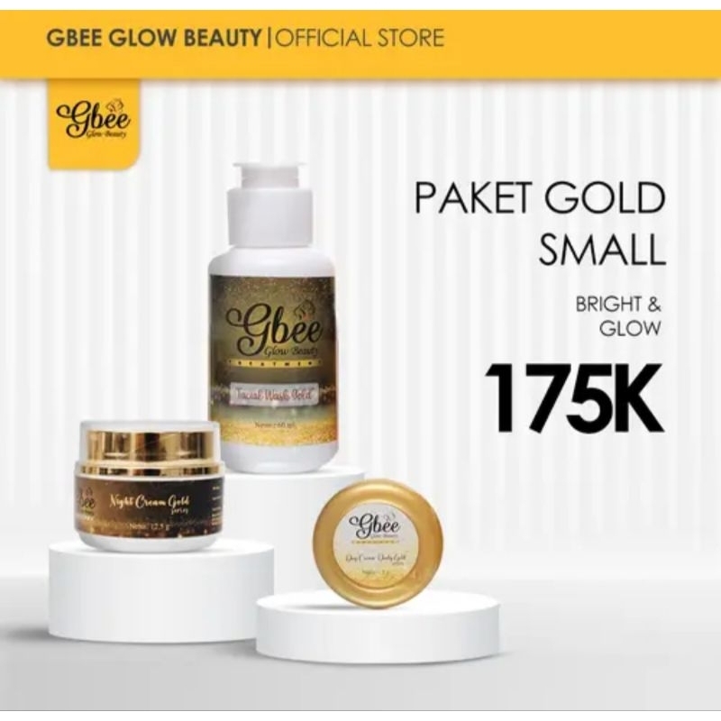 Jual gbee glow beauty paket gold small untuk kulit normal | Shopee ...