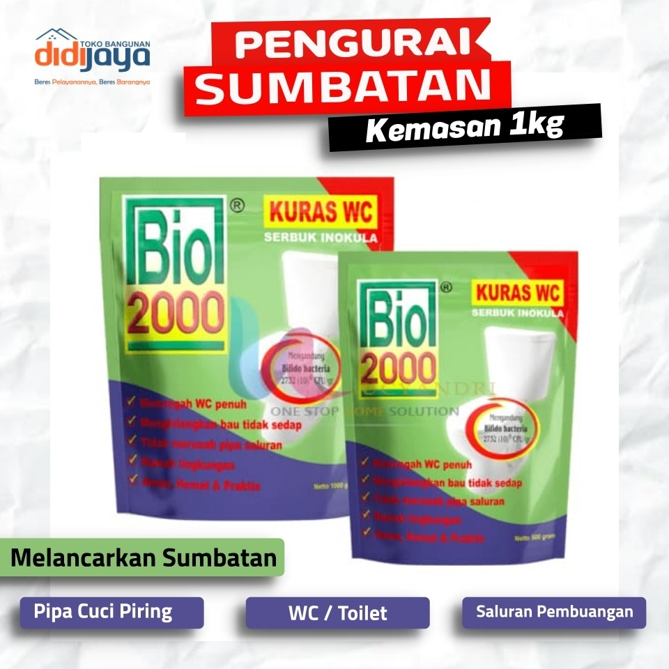 Jual PENGURAI Sumbatan - KURAS WC Tanpa Sedot - BIO 2000 Pengurai ...