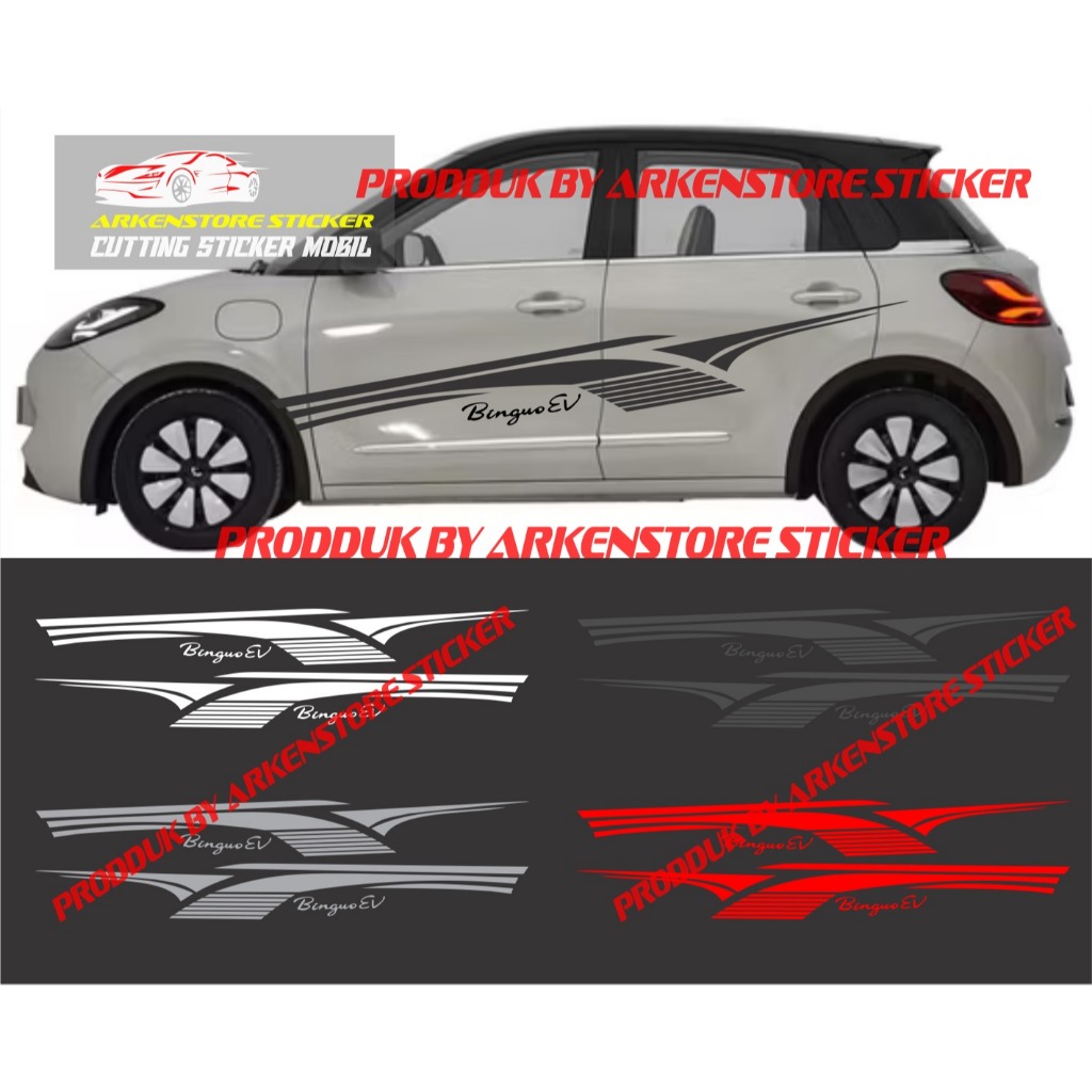 Jual Sticker terbaru binguo ev cutting stiker sticker mobil wuling ...