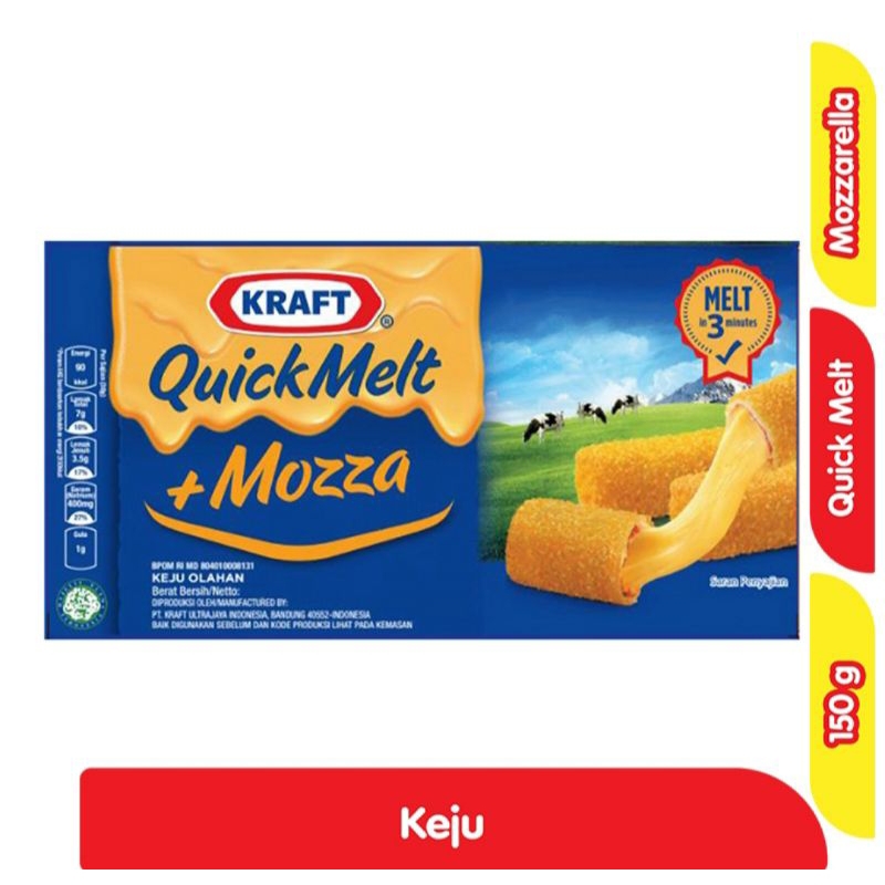 Jual KRAFT Keju Quick Melt Mozza Box 150 g | Shopee Indonesia