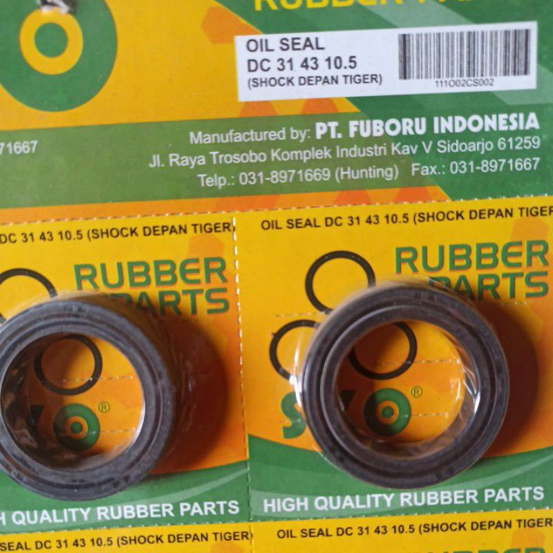 Jual PT. Fuboru Indonesia Oil Seal DC 31 43 10.5 (Shock Depan glpro ...