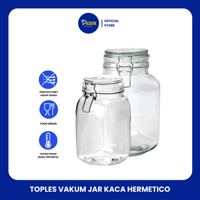 Jual TOPLES VACUM JAR KACA HERMATICO | Shopee Indonesia