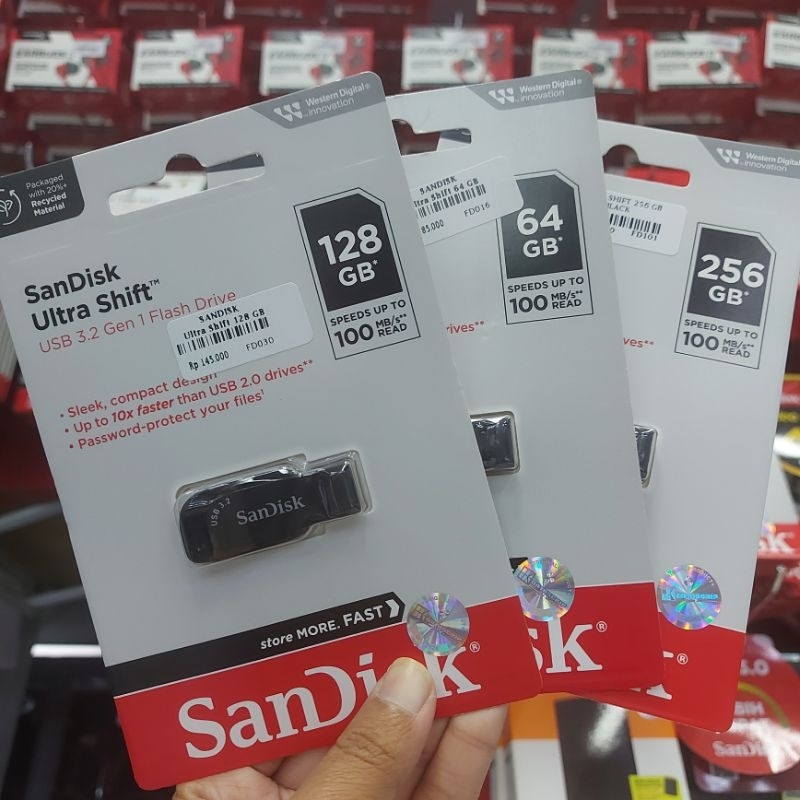 Jual Sandisk Ultra Shift CZ410 USB3.2 gen 1 Flashdisk USB Drive 32gb ...