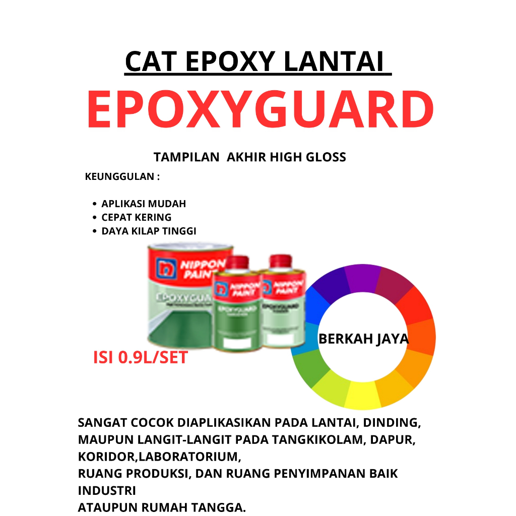 Jual Nippon Epoxy Guard Cat Lantai dan Kolam Serbaguna 0.9L | Shopee ...
