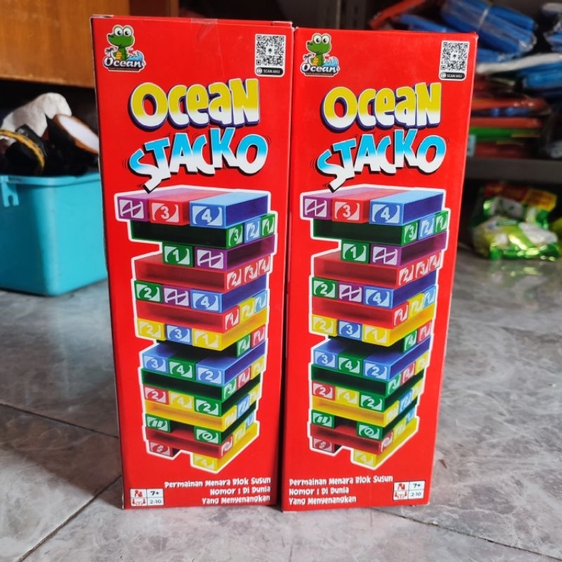 Jual mainan game keluarga ocean stacko | Shopee Indonesia