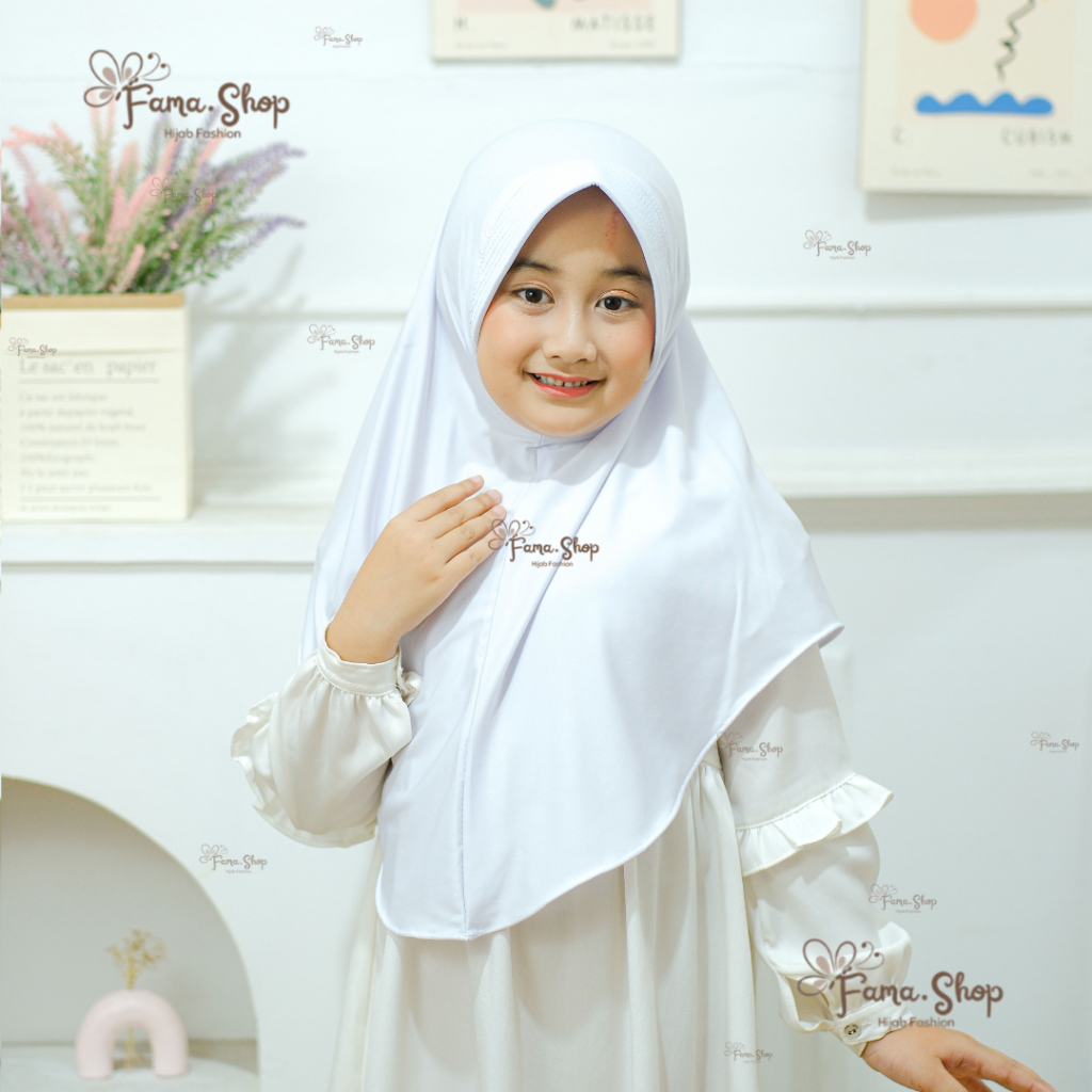 Jual Bergo Instan Sekolah Anak SD Jersey Umur 7 - 13 Tahun | jilbab anak | kerudung anak ...