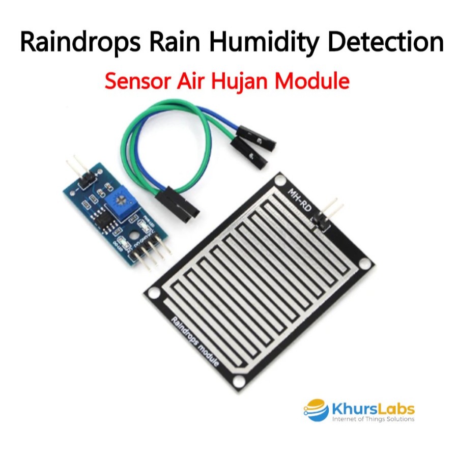 Jual Raindrops Rain Humidity Detection Sensor Air Hujan Module | Shopee Indonesia