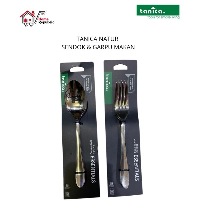 Jual Tanica Natur Garpu Makan Sendok Makan Stainless Steel Sus304 Menu ...