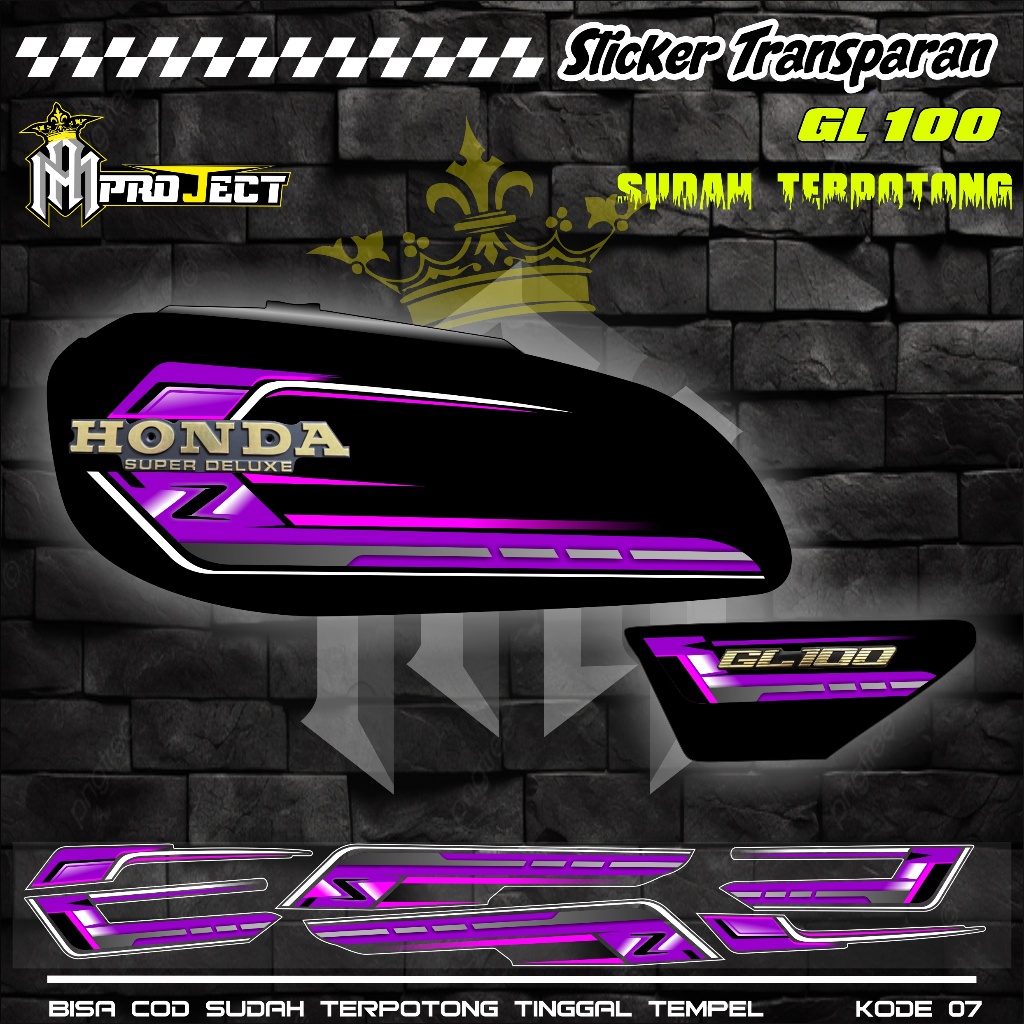 Jual STICKER STRIPING GL 100 UV TRANSPARAN KODE 07 BAHAN MAXDECAL ...