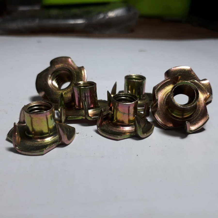 Jual TEE NUT MUR CAKAR M8 X 9 M8X9 T NUT UKURAN UNTUK BAUT 12 SPEAKER ...