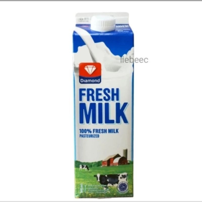 Jual Susu Segar Diamond Fresh Milk Plain 1000ML / 1 LITER / 1L | Shopee ...