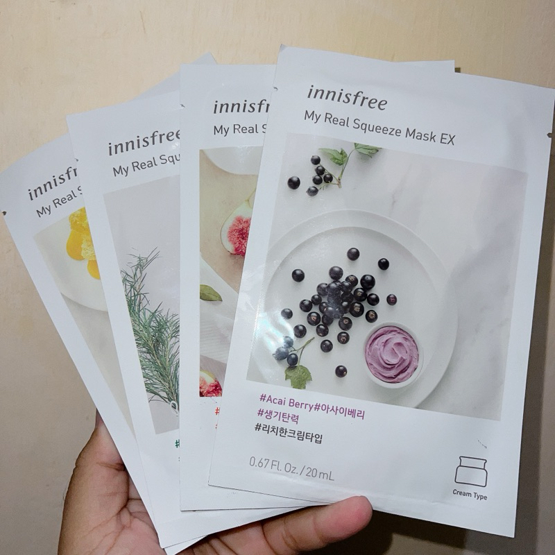 Jual Innisfree My Real Squeeze Mask EX (exp feb 2025) | Shopee Indonesia